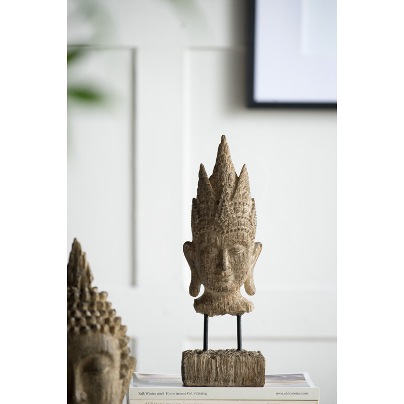 World Menagerie Vax Buddha Head Bust & Reviews | Wayfair