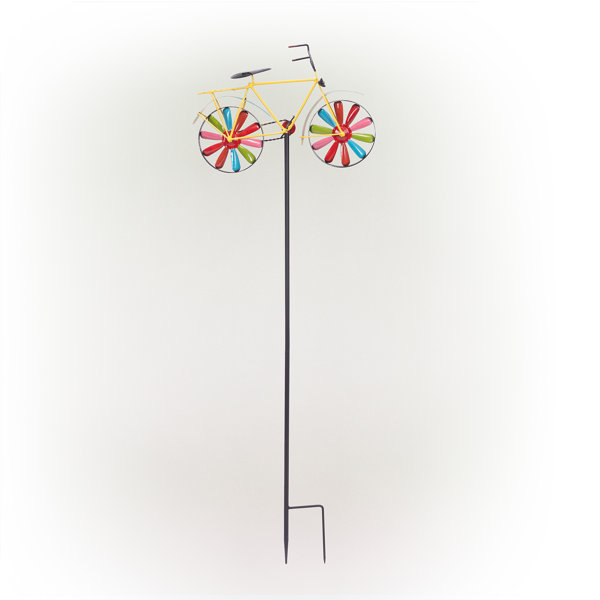 Gracie Oaks Medaryville Bicycle Windmill & Reviews | Wayfair