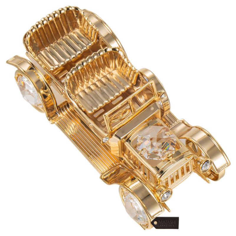 The Holiday Aisle® Hersh Plated Crystal Studded Car Ornament | Wayfair