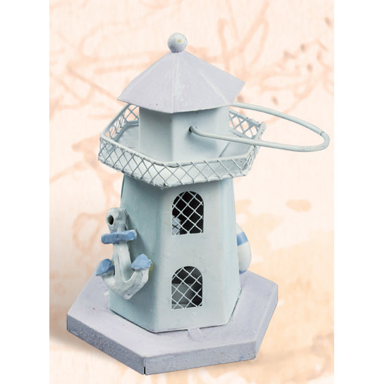 Breakwater Bay Carley Lighthouse Tealight Candle Holder Sculpture ...