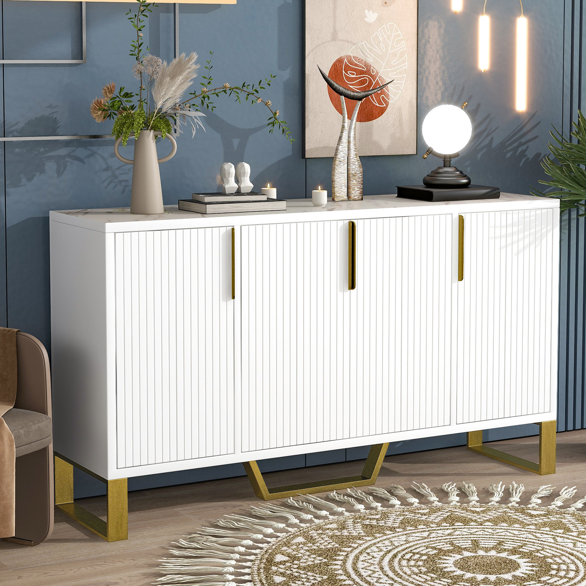 Mercer41 Hamaz 60.05" Wide Sideboard | Wayfair