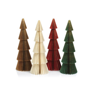 The Holiday Aisle® 6 Piece Paper Decorative Tabletop Tree Set | Wayfair