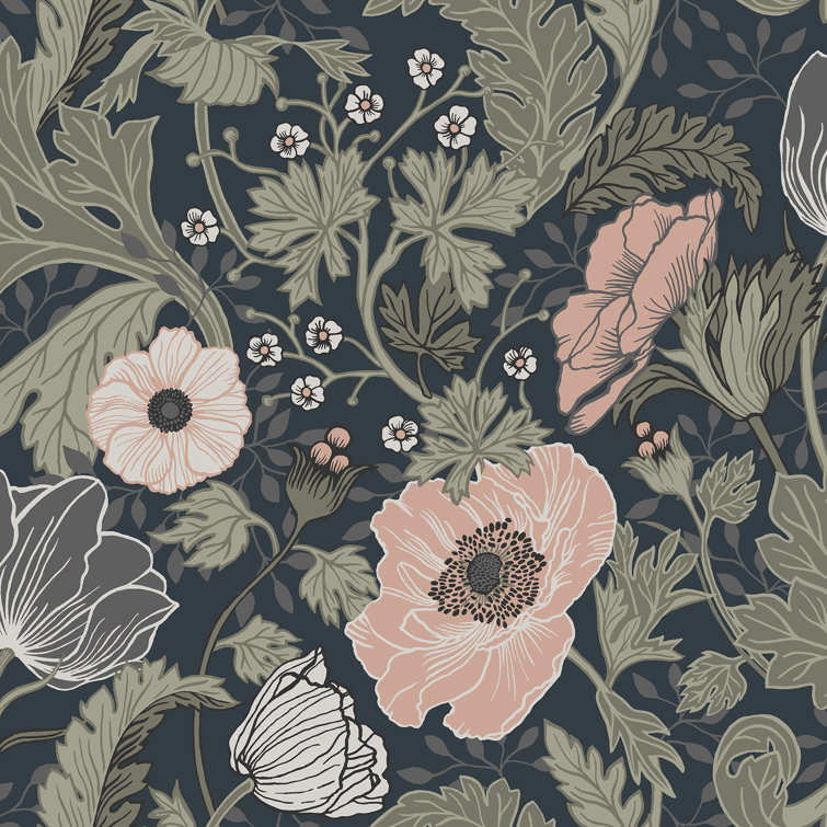 A-Street Prints Ingrid Floral Wallpaper Roll | Perigold