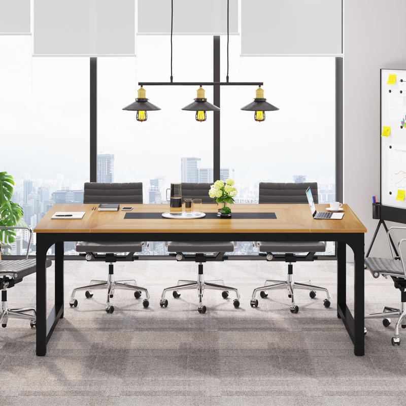 17 Stories Kostantza Rectangular Table | Wayfair
