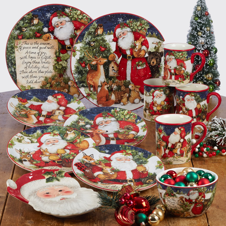 Certified International Magic Of ChristmasSanta 16Pc Dinnerware Set ...