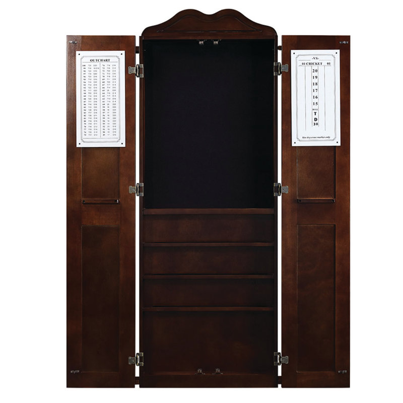 RAM Game Room Dartboard Cabinet Wall Cue Rack & Reviews | Wayfair