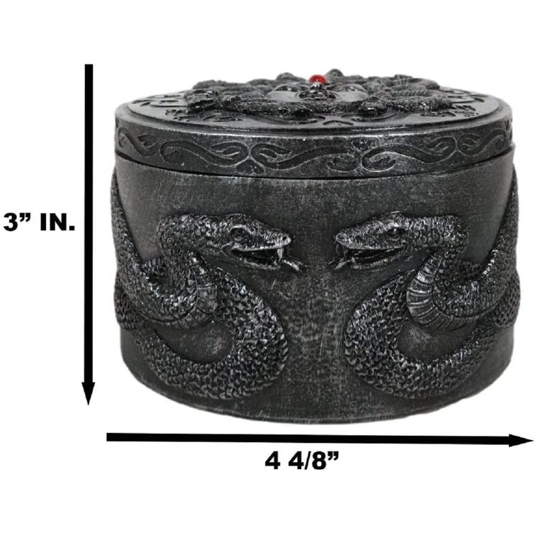 Trinx Beth Greek Goddess Medusa Head with Snake Hairs and Gem ...