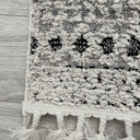 Union Rustic Alexys Area Rug in White/Black & Reviews | Wayfair