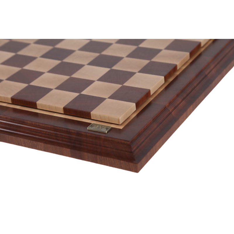 A & E Millwork Handmade Oak/Beige Chess Board Game | Wayfair