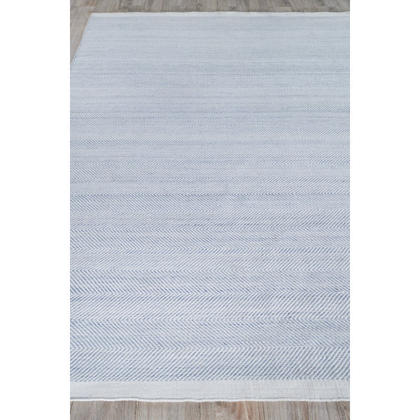 Exquisite Rugs Rectangle Bintan Light Blue Handmade Recycled P.E.T ...