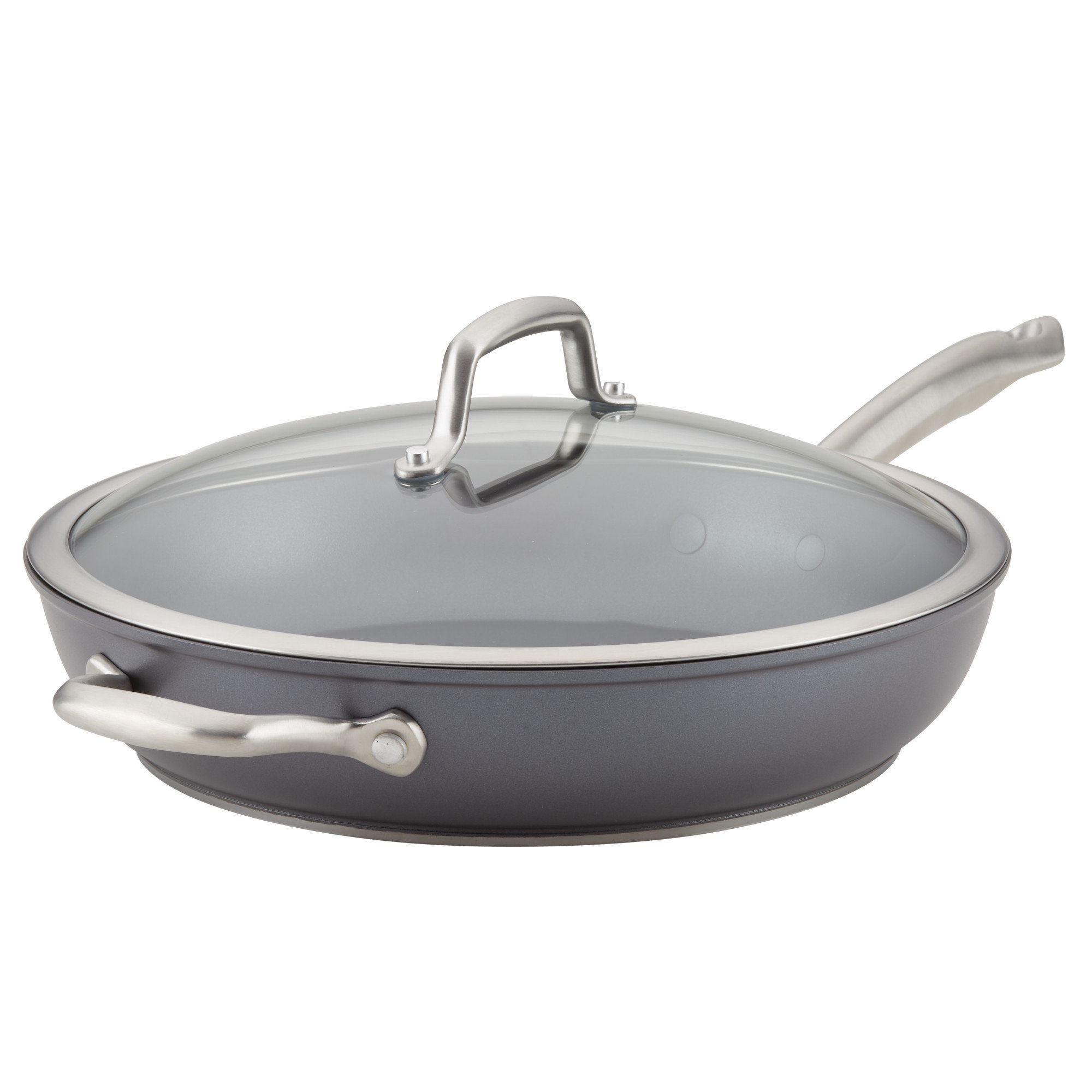Anolon Accolade Forged Hard Anodized Nonstick Induction Deep Frying Pan ...