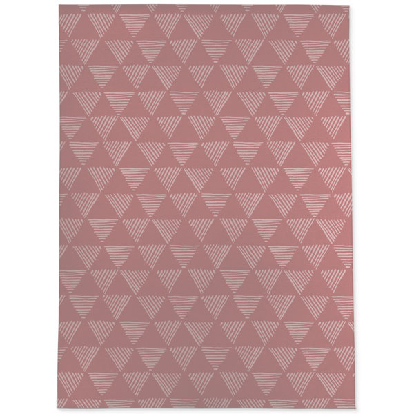 George Oliver Performance Dusty Rose Rug | Wayfair