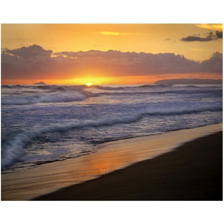 Dovecove Sunset Over Polihale Beach Kauai - Unframed Print | Wayfair