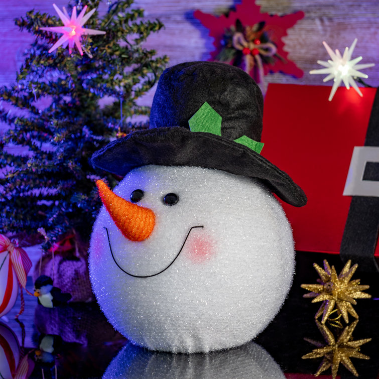 The Holiday Aisle® Snowman Head Tree Topper Decorative Accent | Wayfair
