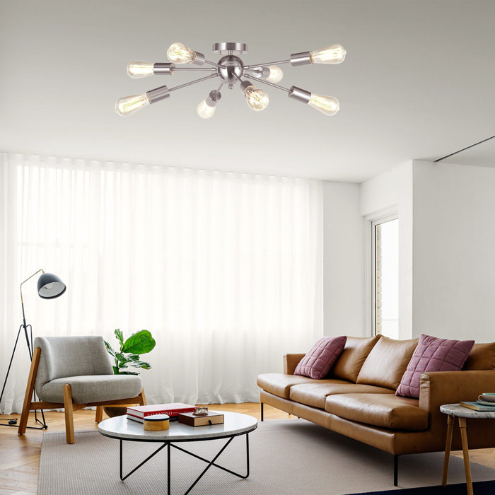 Corrigan Studio® 8- Light Black Sputnik Sphere Ceiling Light | Wayfair