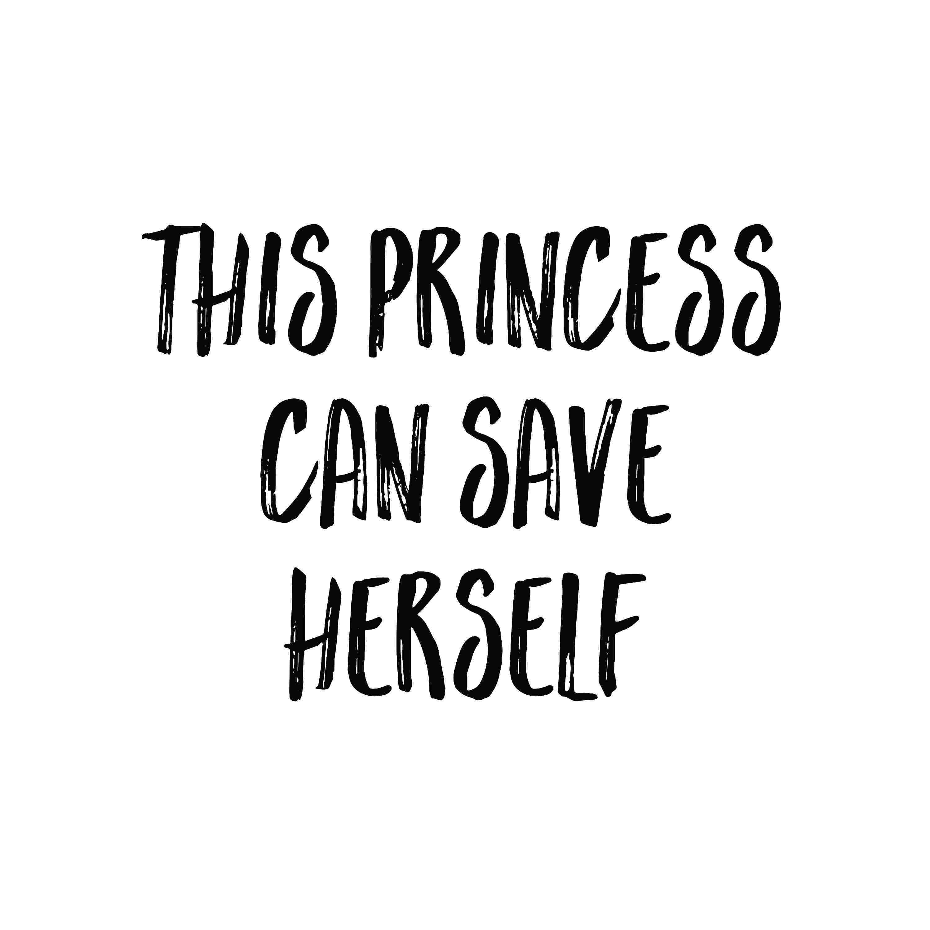 Trinx This Princess - Wrapped Canvas Textual Art | Wayfair