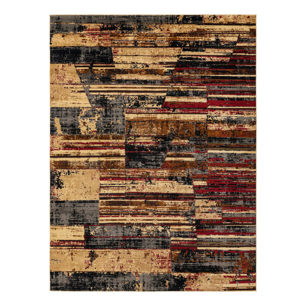 Trent Austin Design® Knowle Performance Brown/Yellow Rug & Reviews ...