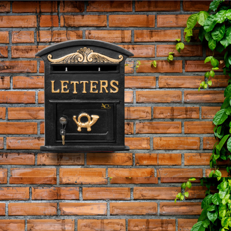 Rosalind Wheeler Berkay Locking Wall Mounted Letter Box | Wayfair.co.uk