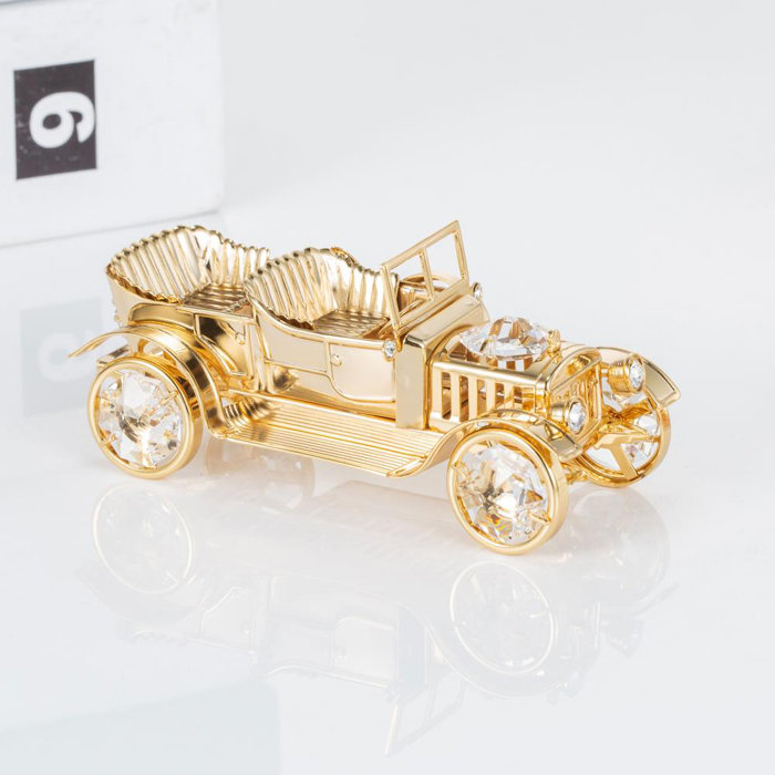 The Holiday Aisle® Hersh Plated Crystal Studded Car Ornament | Wayfair