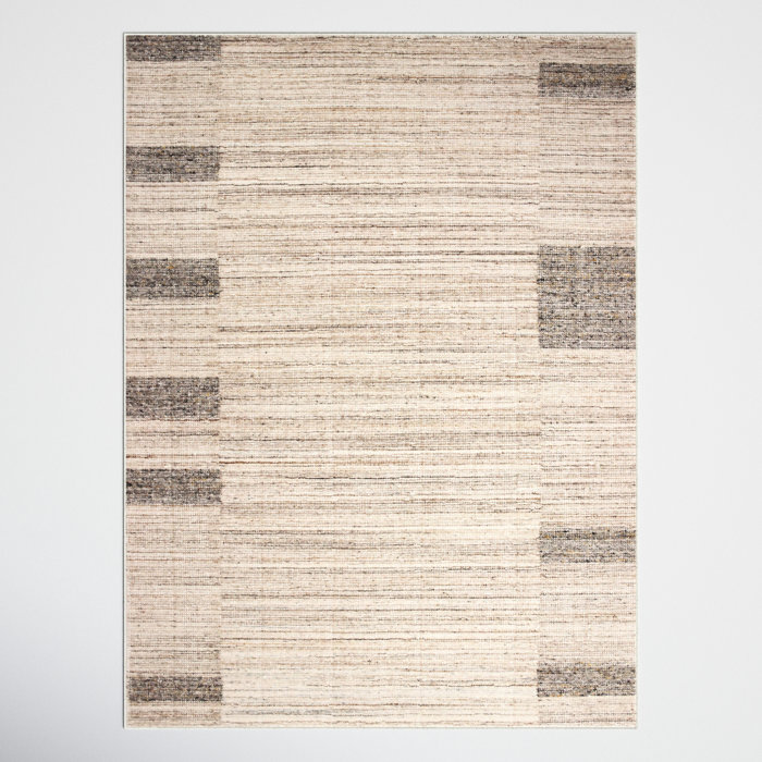 Raisa Handmade Wool Beige/Brown Rug & Reviews | Joss & Main