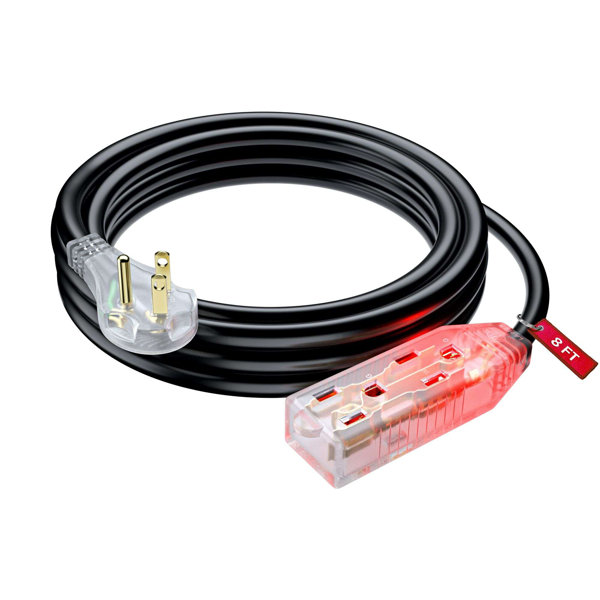 Maximm Angled Flat Plug Extension Cord | Wayfair