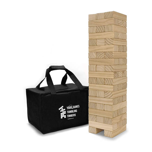 Hey! Play! Large Wooden Tower Stacking Game & Reviews | Wayfair