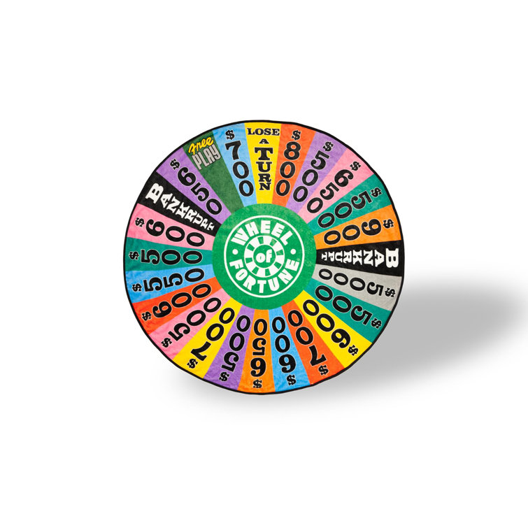 Just Funky Wheel of Fortune Game Show Spin Wheel Throw | Wayfair