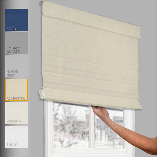 Symple Stuff Room Darkening Beige Roll-Up Shade | Wayfair