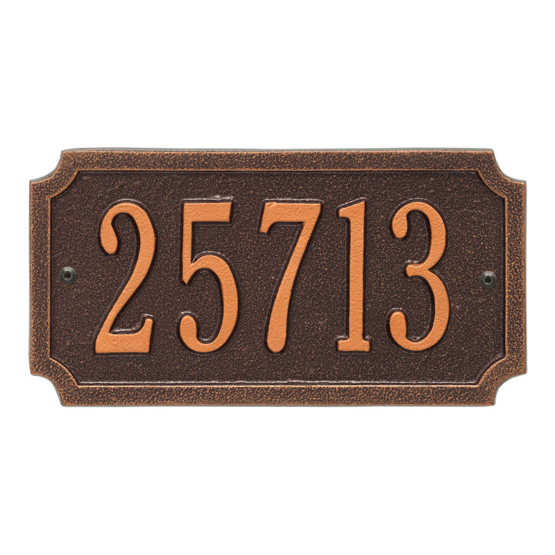 Whitehall Products 1-Line Wall Address Plaque & Reviews | Wayfair
