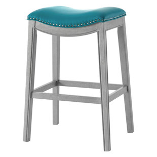 Wayfair | Blue Leather Bar Stools & Counter Stools You'll Love in 2022