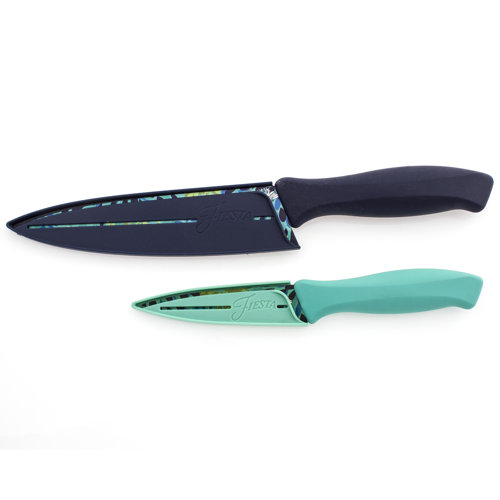 Fiesta 4 Piece Floral Decal Knife Set | Wayfair