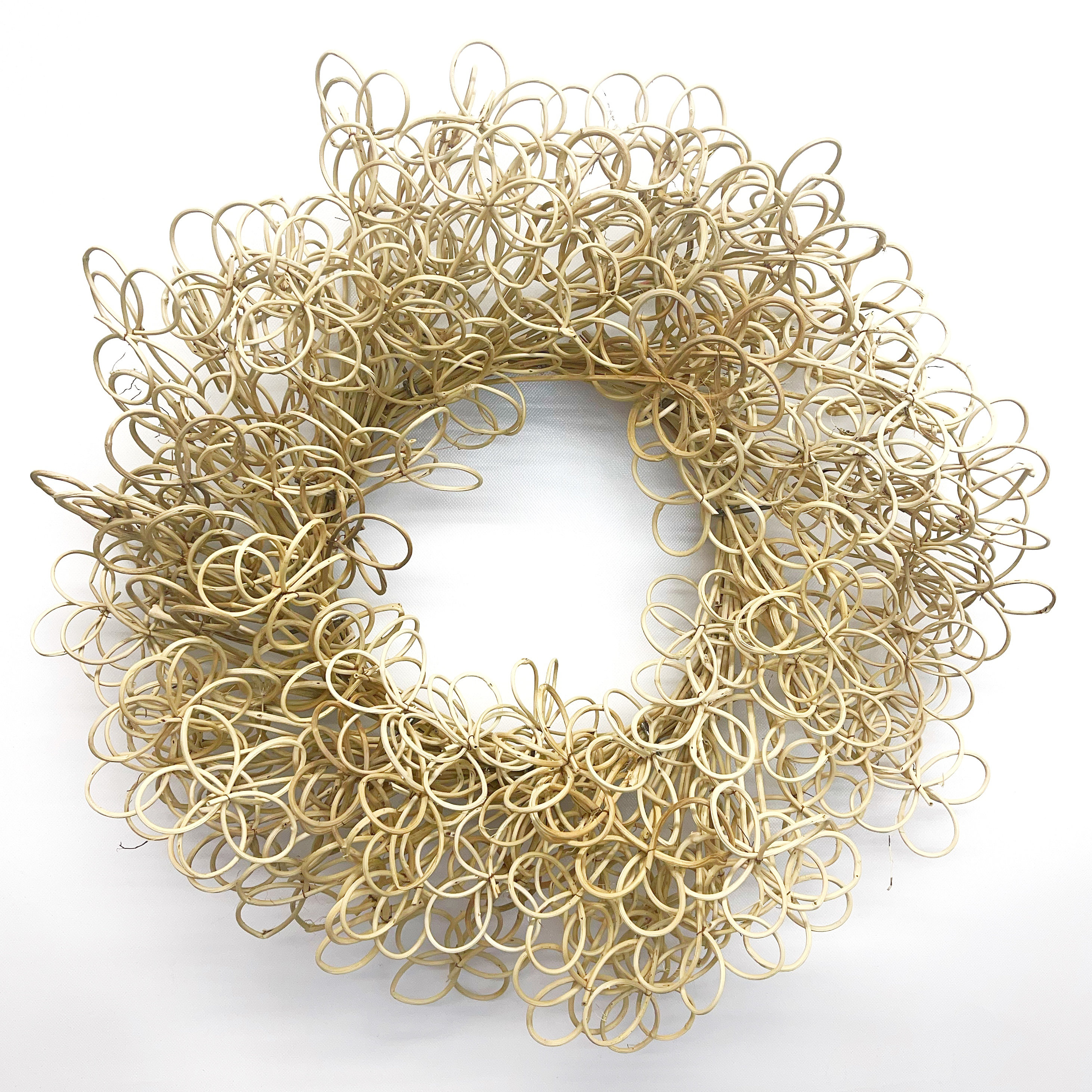 Primrue Handcrafted Dried Wood Chip / Wood Curl Wood 22'' Wreath | Wayfair