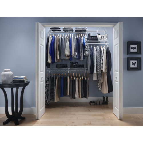 ClosetMaid ShelfTrack 48" W - 72" W Closet System Starter Kit & Reviews ...