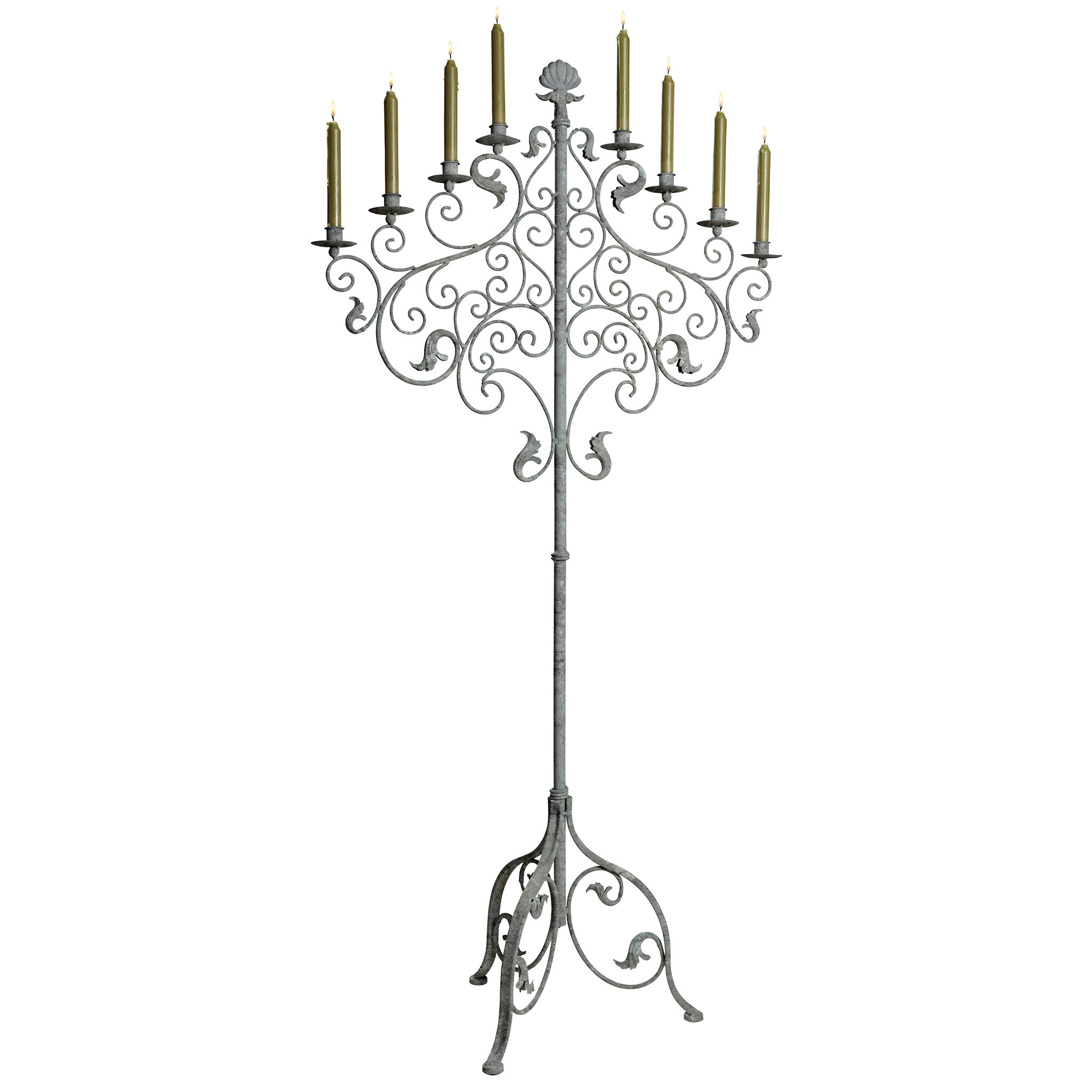 Design Toscano Castle Vecchio Floor Metal Candelabra & Reviews | Wayfair