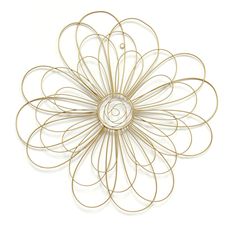 House of Hampton® Wire Flower Wall Décor & Reviews | Wayfair