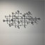 Mercer41 Silver Metal Abstract Wall Decor with Crystal Embellishments ...