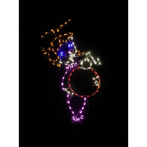 Lori's Lighted D'Lites LED Girl with Ornament Christmas Holiday Lighted ...