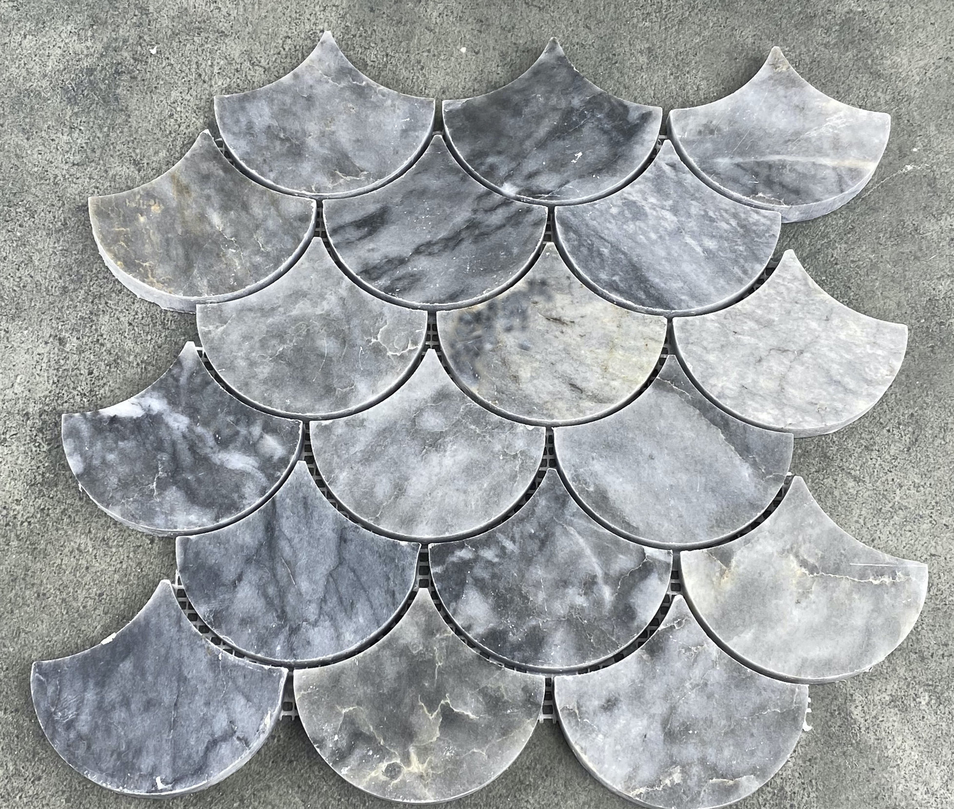 Miletos Stone Collection Marble Grid Mosaic Sheet Wall & Floor Tile ...