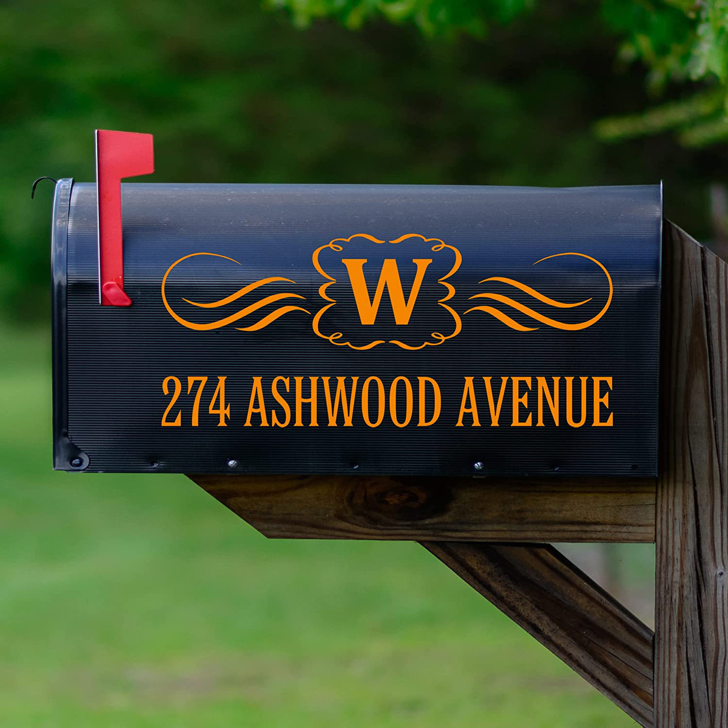 VWAQ Custom Mailbox Address Stickers - Set Of 2 Street Address Decals ...
