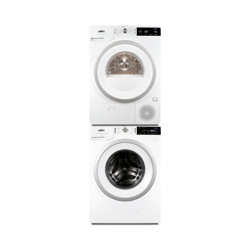 Summit Appliance Washer & Dryer Set with Stackable 2.3 Cubic Feet Front ...