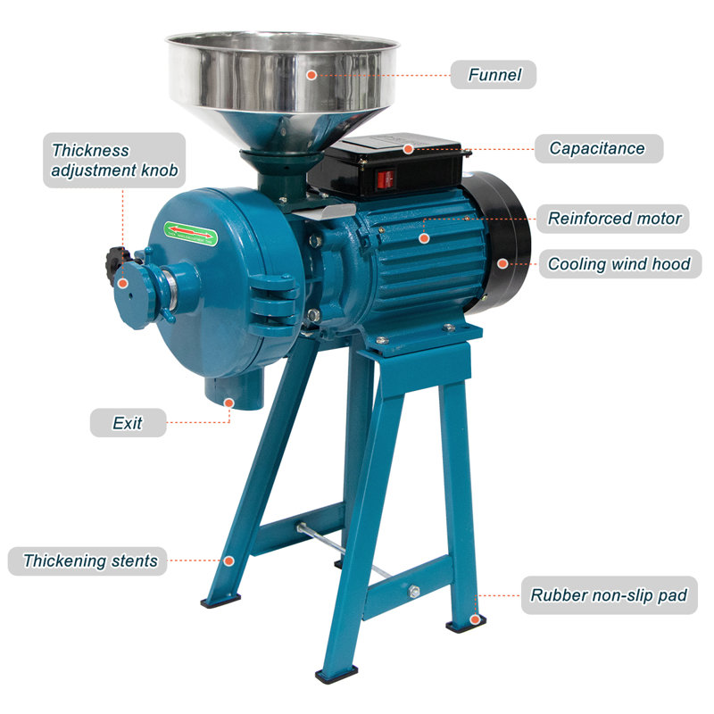 JTANGL Grain Mills, Upgraded 3000W Wet Dry Cereals Grinder Electric ...