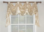 RLF Home Solid Color Swag 50'' Window Valance & Reviews | Wayfair