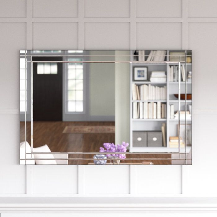 Three Posts Mackenzie Rectangle Glass Wall Mirror & Reviews | Wayfair.co.uk