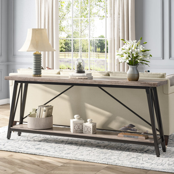 Black-metal-entry-table | Wayfair