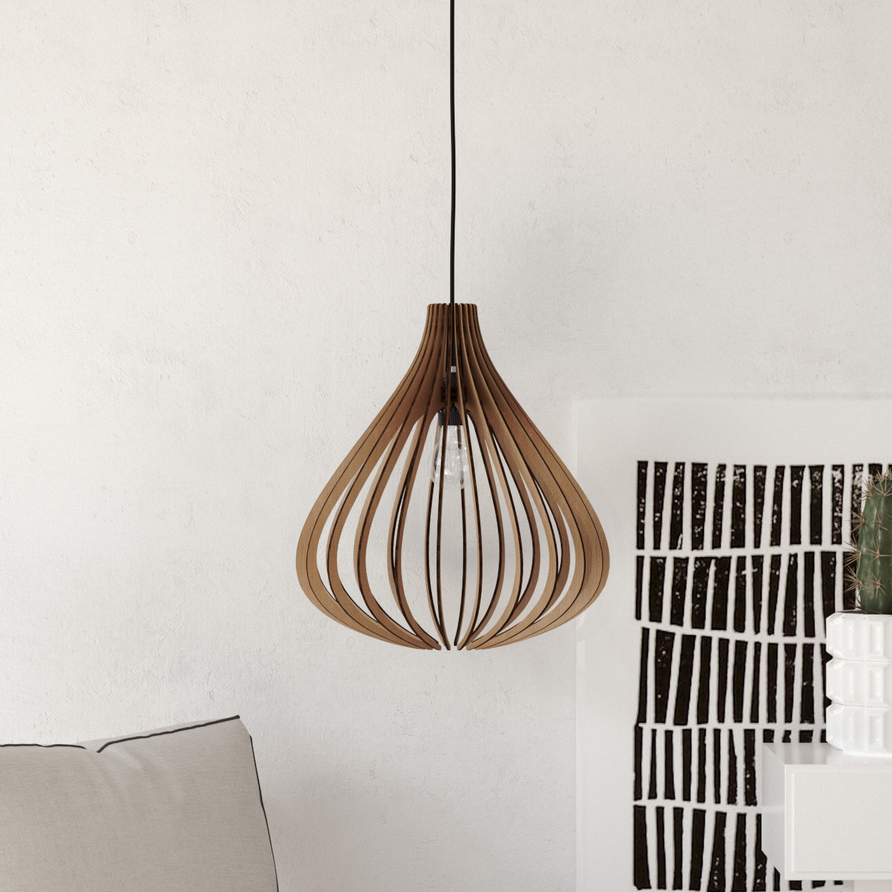 George Oliver Banta 1 - Light Single Geometric Pendant | Wayfair