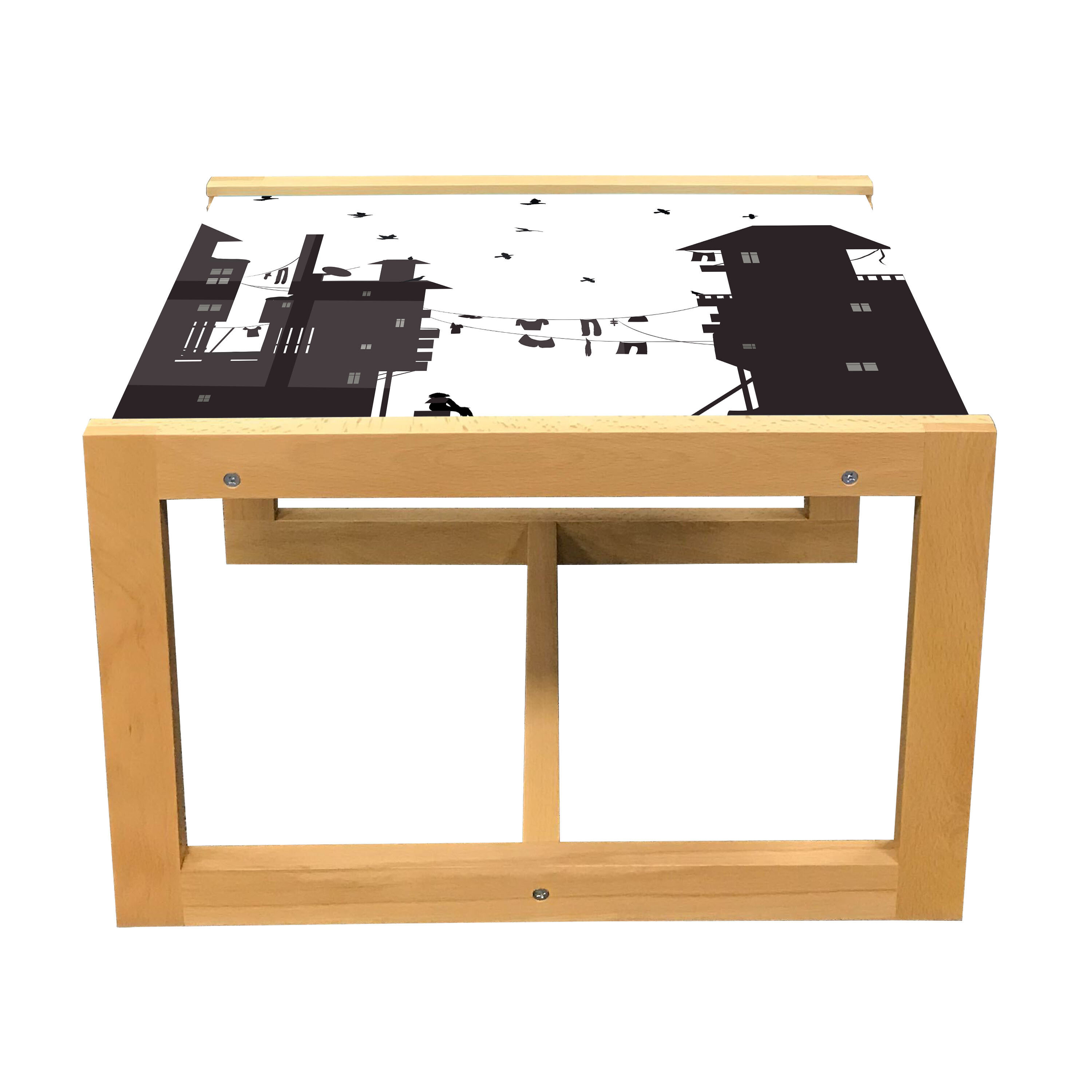 East Urban Home Monochrome Coffee Table, Dreamer Young Girl Watching ...