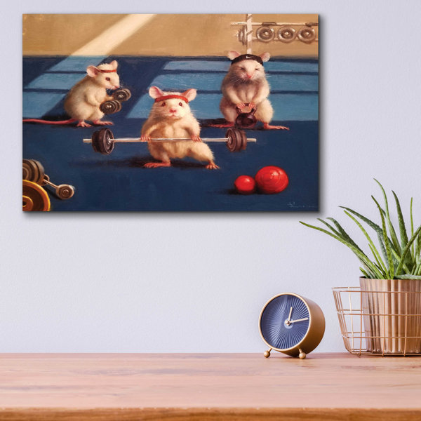 Red Barrel Studio® Gym Rats by - Unframed Painting | Wayfair