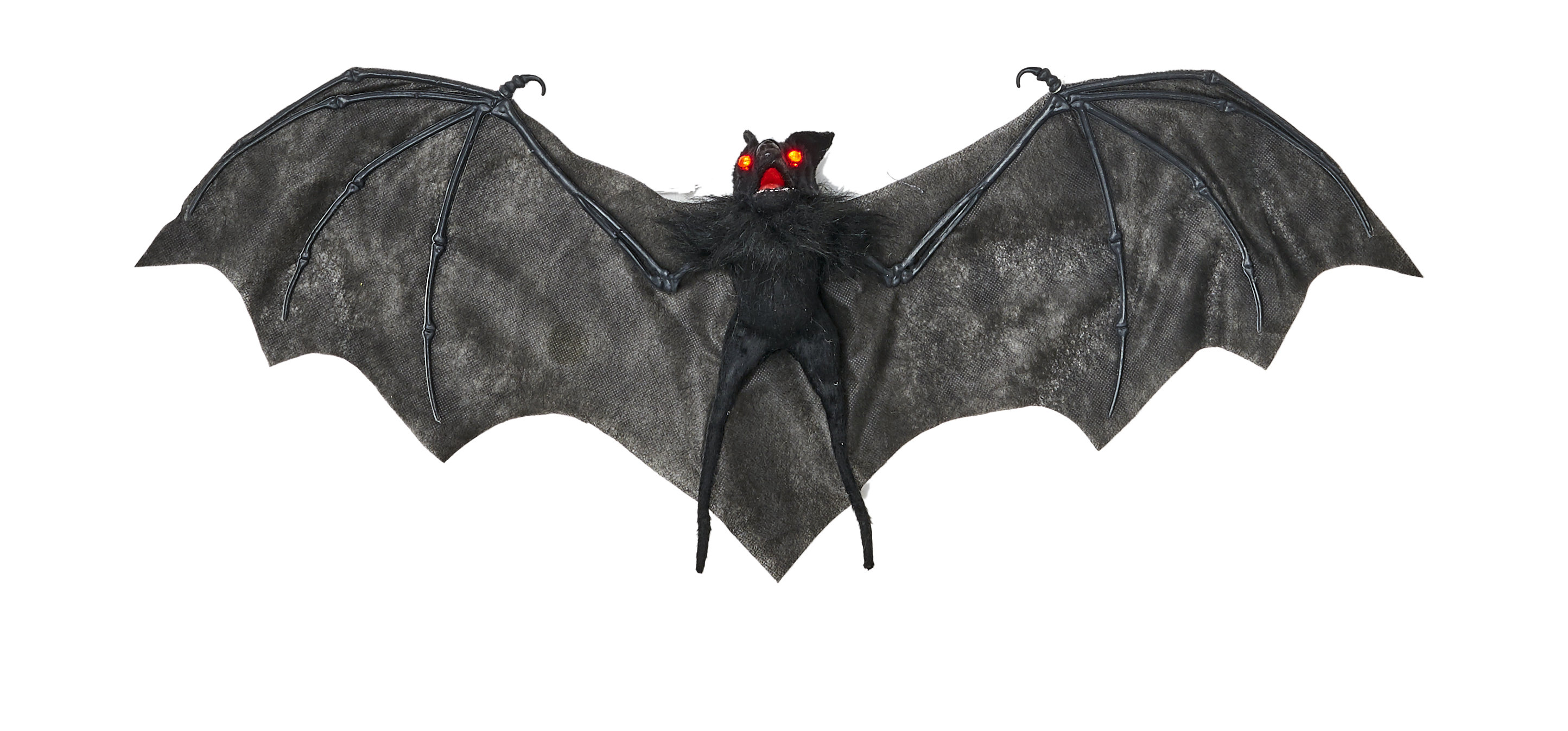 The Holiday Aisle® Flashing Eyes Hanging Halloween Bat Figurine | Wayfair
