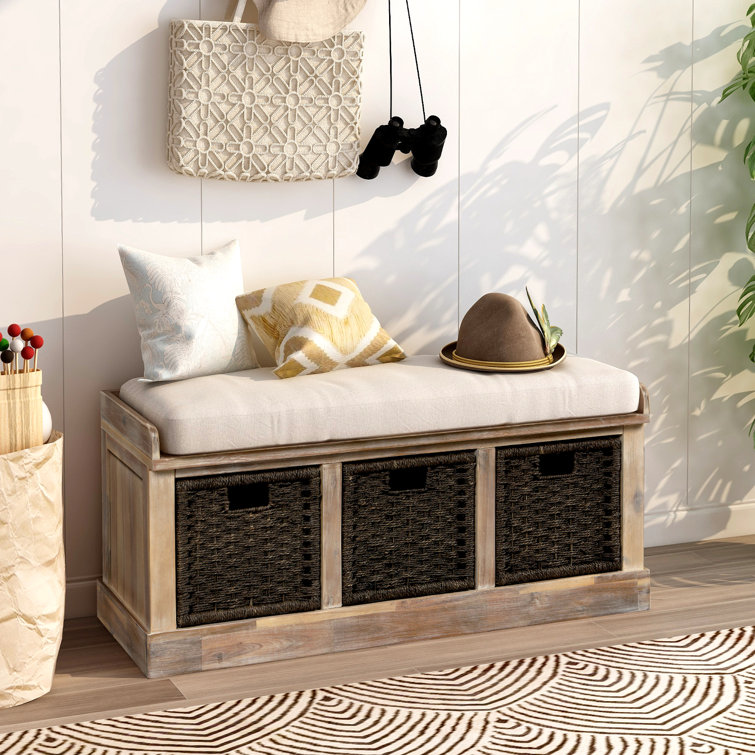 Rosalind Wheeler Asquith Drawer Storage Bench | Wayfair