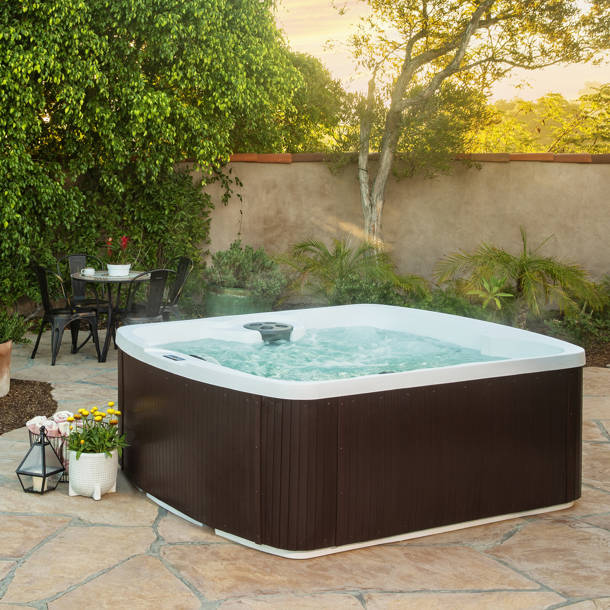 Luxury Spas 4 - Person 39 - Jet Acrylic Rectangular Hot Tub with ...